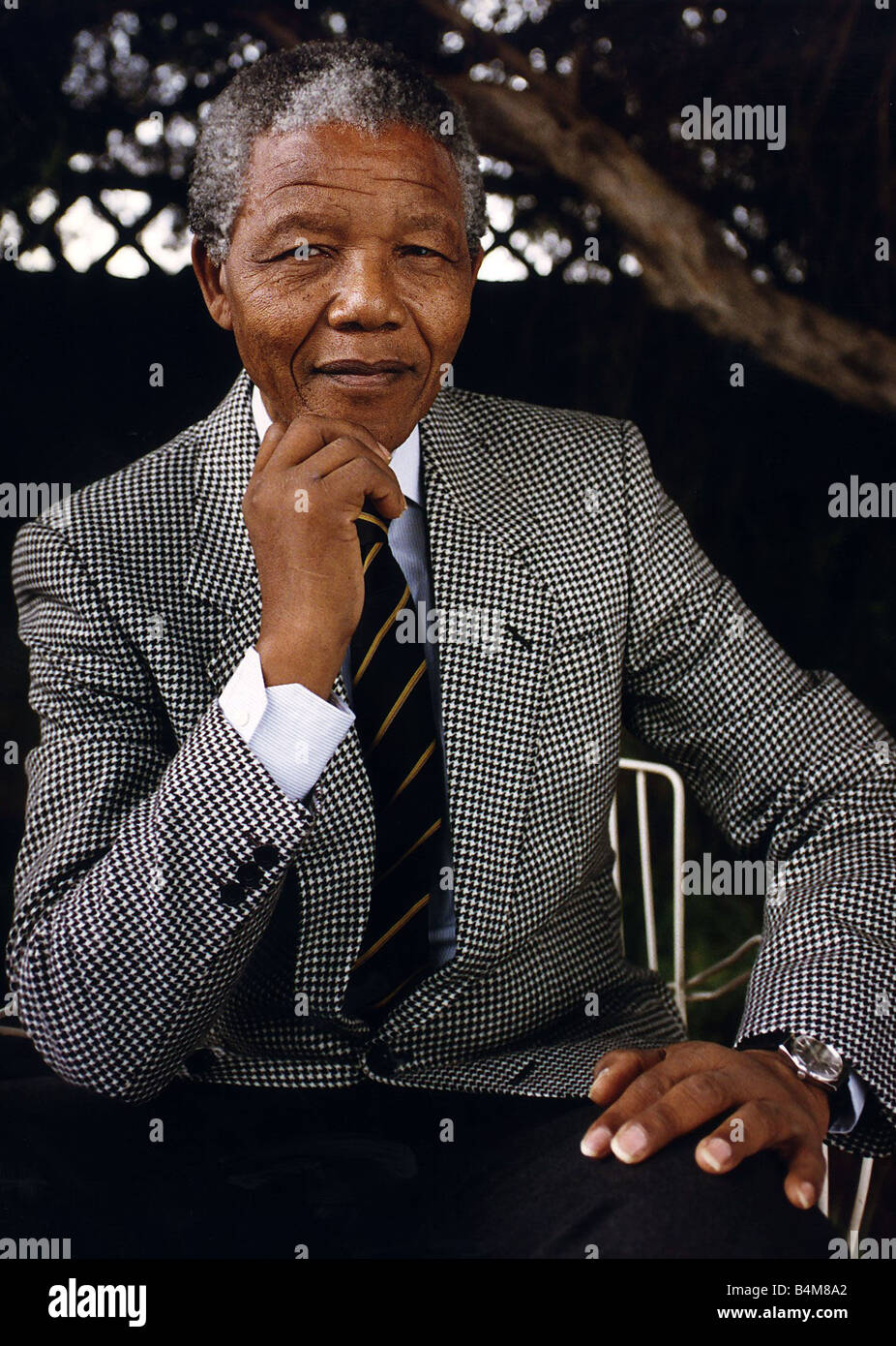 Nelson Mandela South African President Stock Photo - Alamy