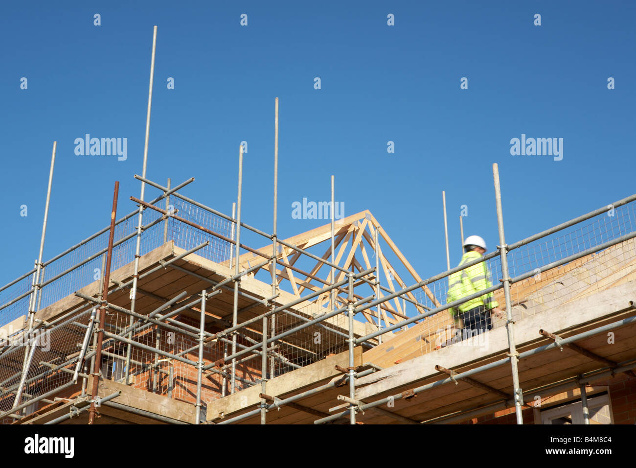 Incomplete House Building Stock Photo - Alamy
