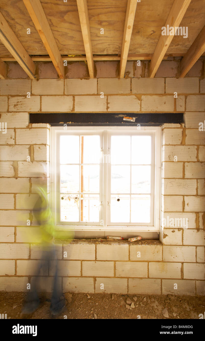 Incomplete House Building Stock Photo - Alamy