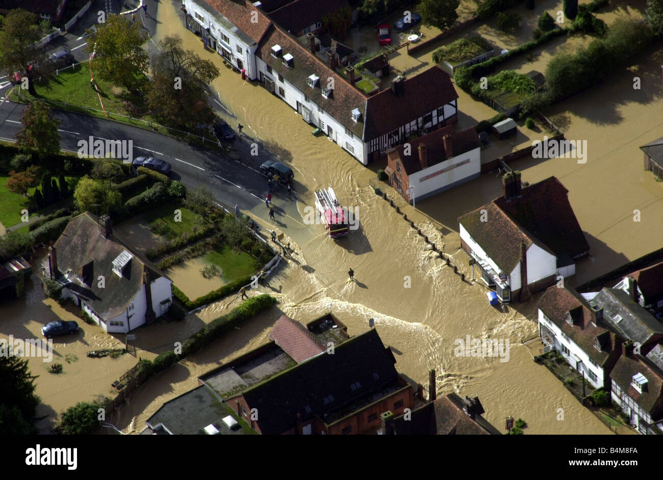 An aerial view of Robertsbridge near Uckfield in East Sussex on the ...