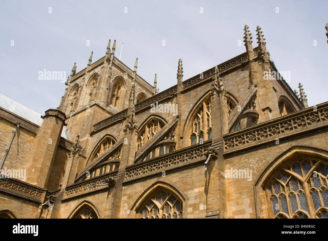 the abbey Sherborne town centre dorset england uk gb Stock Photo - Alamy