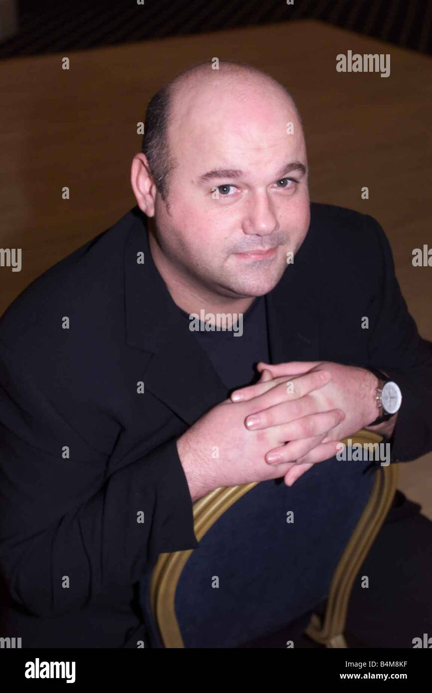 Chris Price January 2001 TV Presenter Studio Portrait Smiling Stock ...