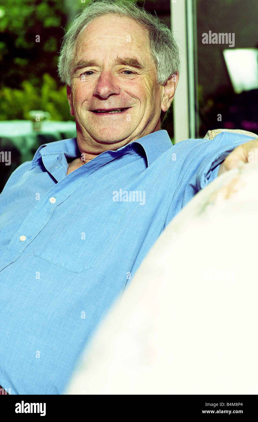 TV presenter Johnny Ball at his home in Buckinghamshire July 2002 Stock ...