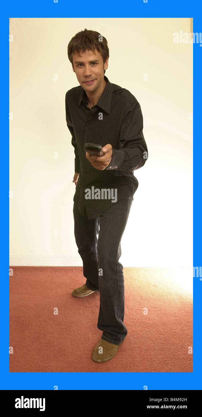 Richard Bacon July 2003 TV presenter and Bushell Columnist Stock Photo ...