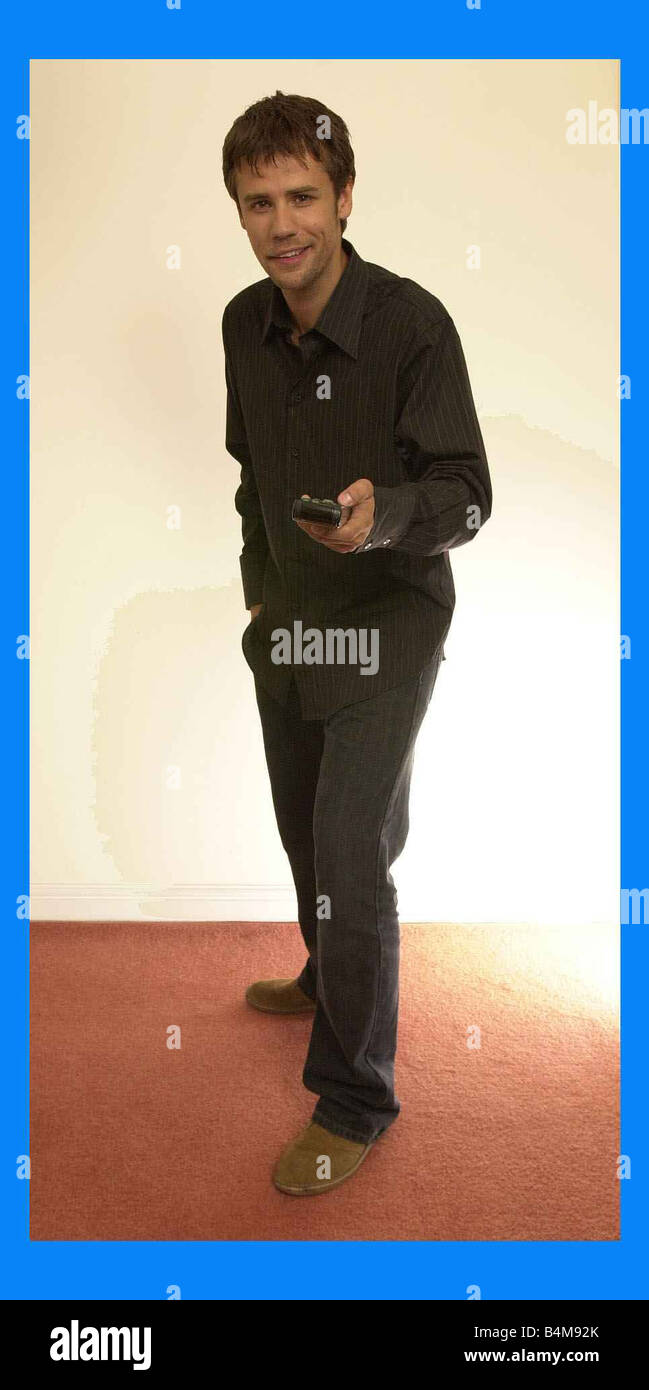 Richard Bacon July 2003 TV presenter and Bushell Columnist Stock Photo ...