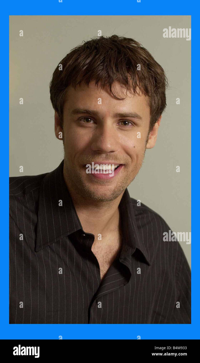 Richard Bacon July 2003 TV presenter and Bushell Columnist Stock Photo ...