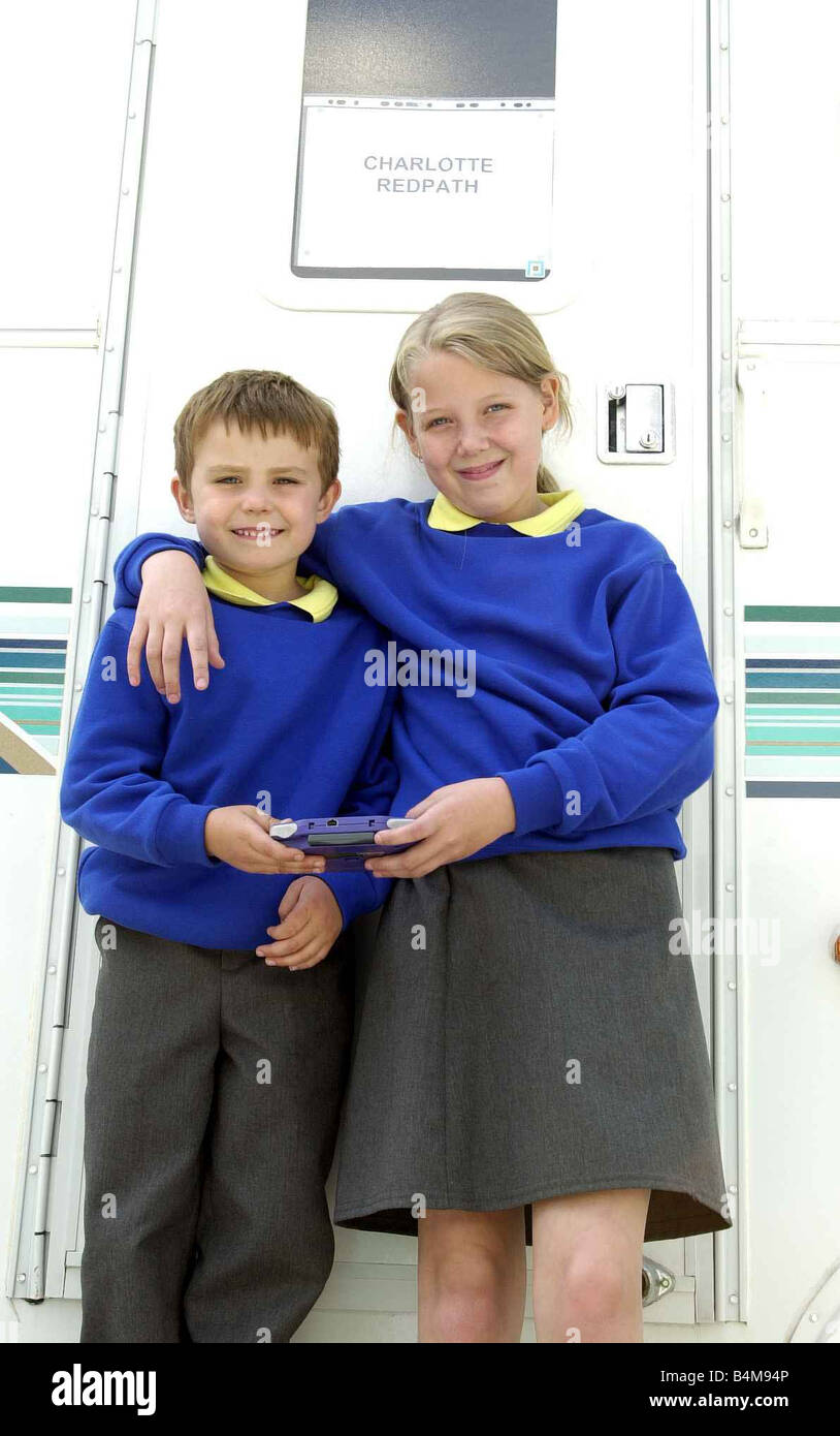 10 year old Charlotte Redpath Lucy and 6 year old Thomas Byrne Sam ...