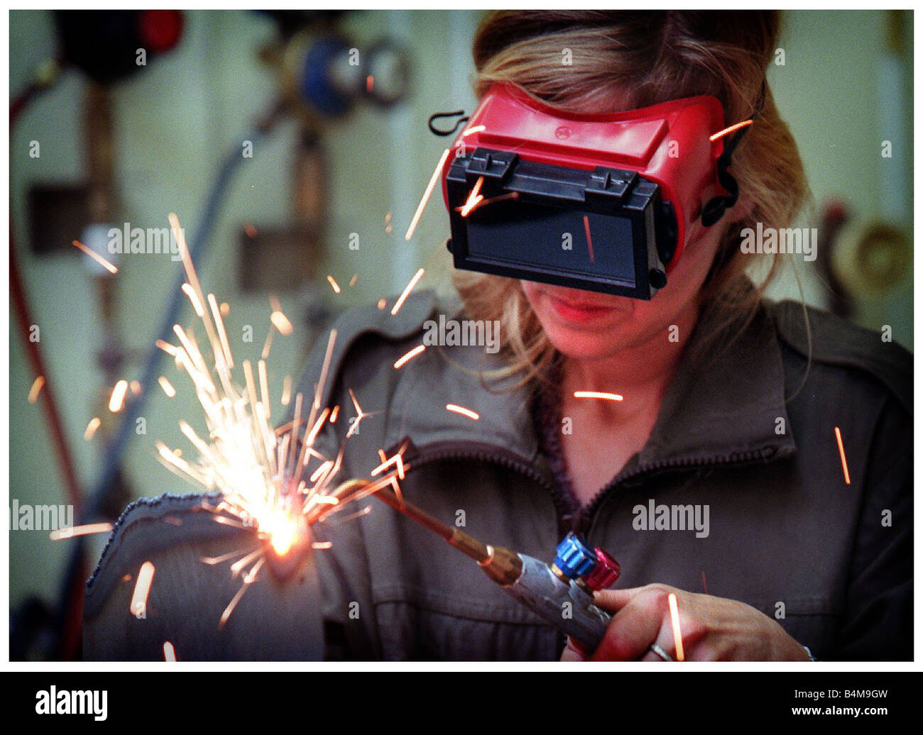 Annette Sheppard with one of her sculptures October 2000 Stock Photo ...