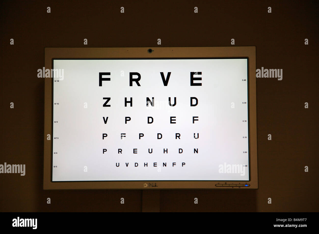 Opticians Eye Chart Broken Spectacles On Opticians Snellen Eye Test ...