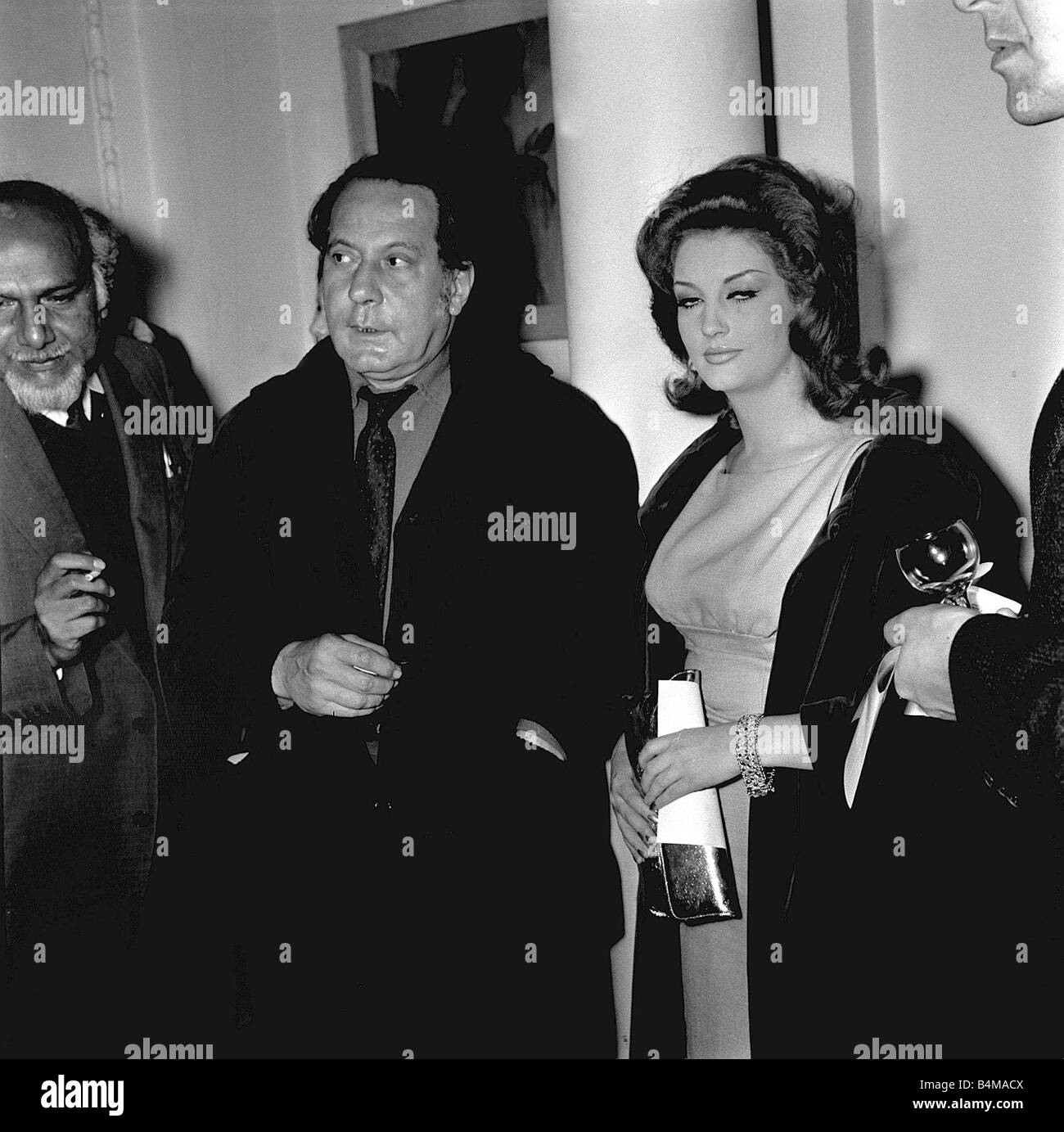 Pietro Annigoni at an exhibition of paintings by Alfred D Thomas at the ...