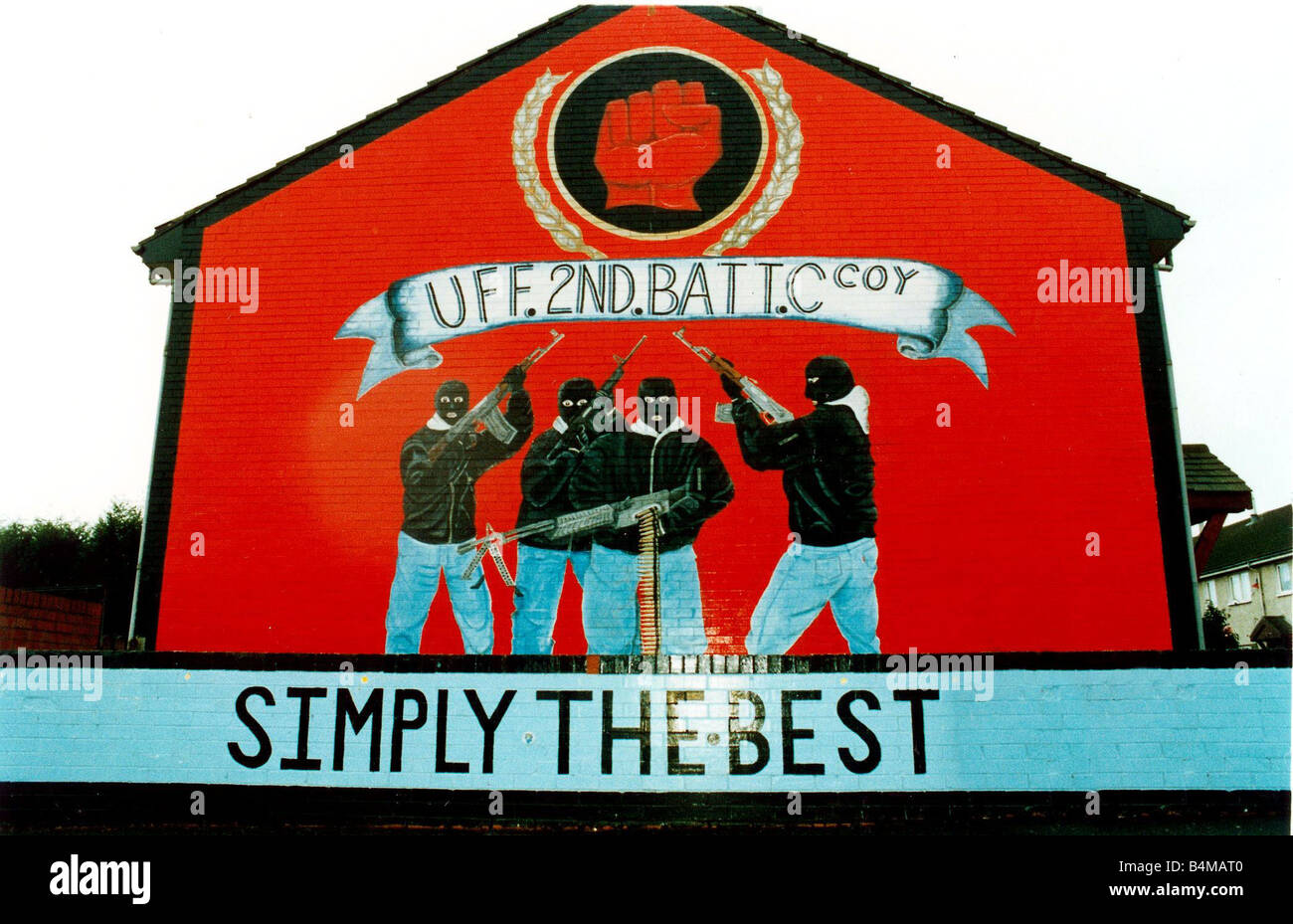 UVF Mural Shankill Road Belfast January 1997 Simple The Best UFF mural ...