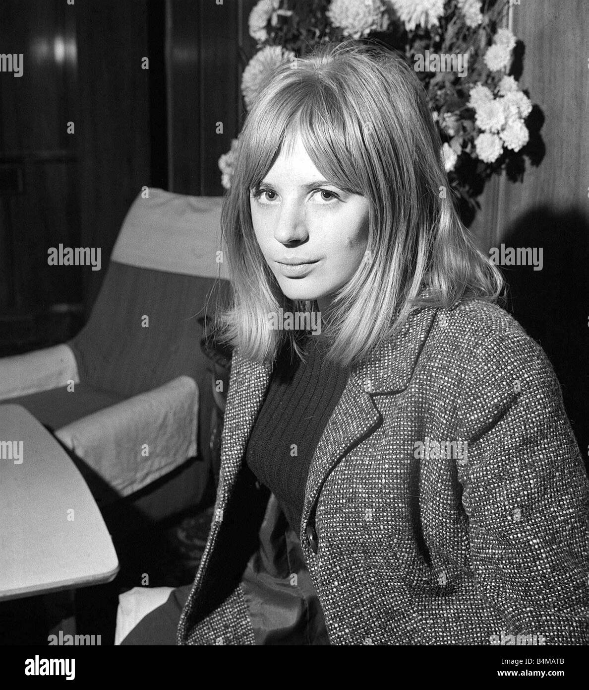 Marianne Faithfull singer and actress Dec 1964 Stock Photo - Alamy