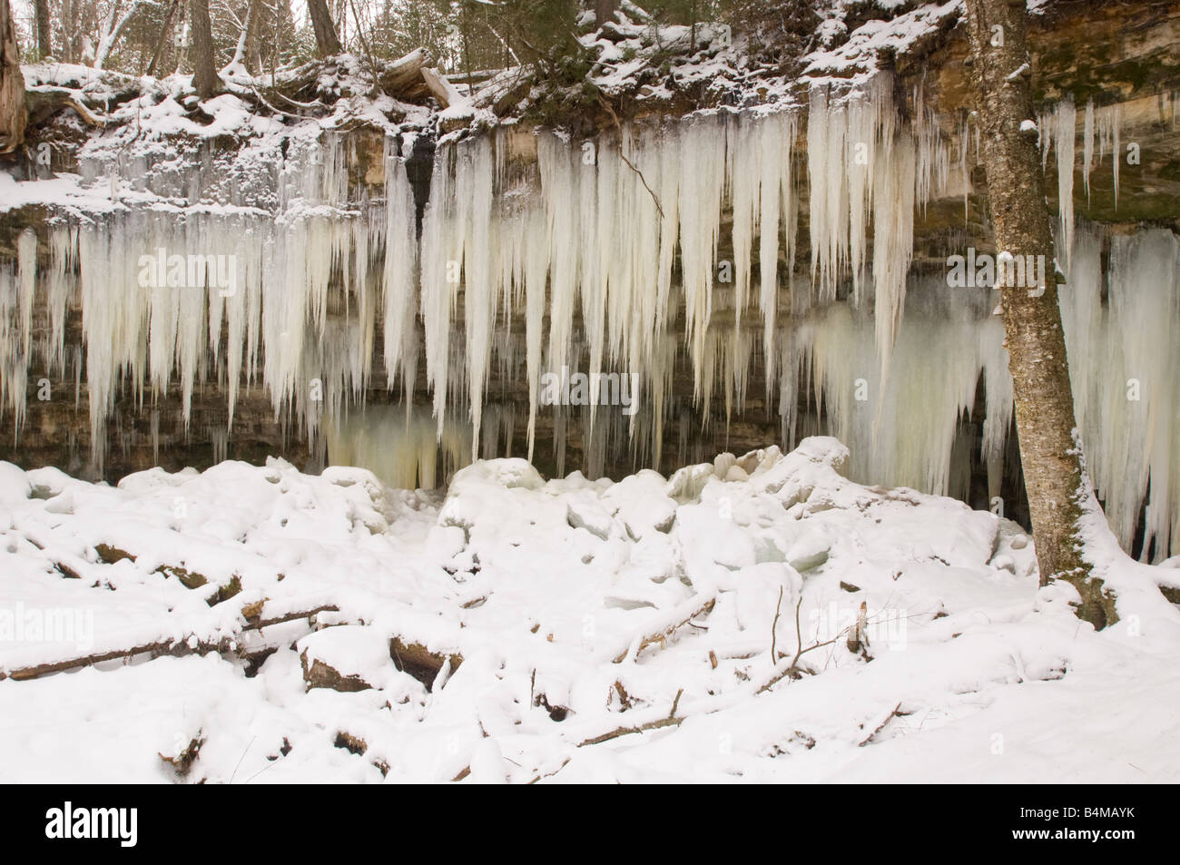 The Eben Ice Caves in the Hiawatha National Forest in Michigan s Upper ...