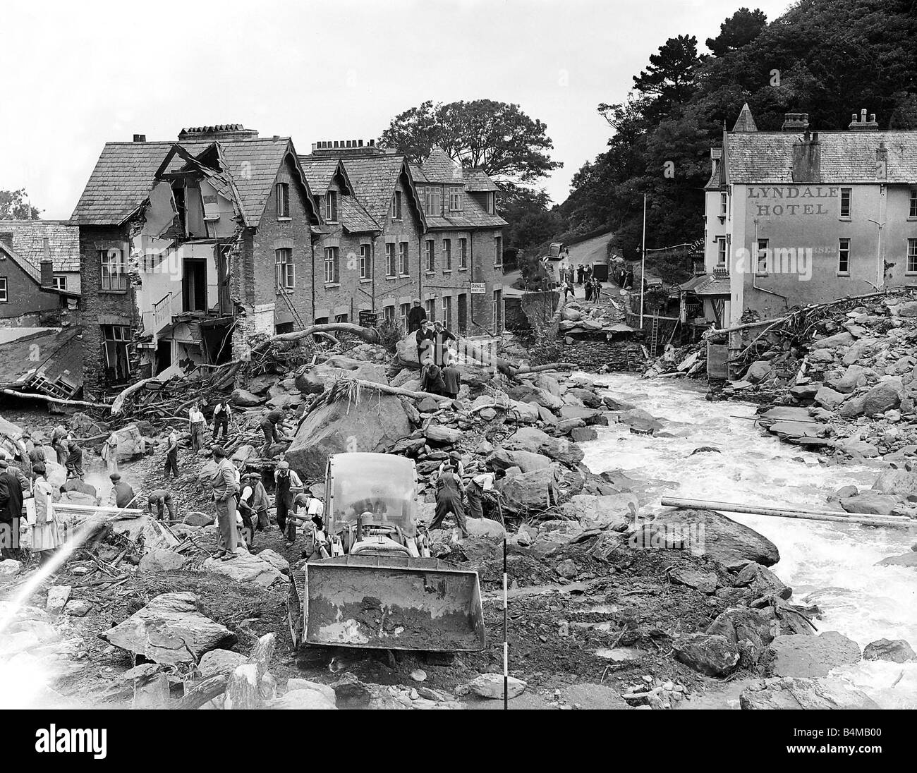 Lynmouth flood hi-res stock photography and images - Alamy