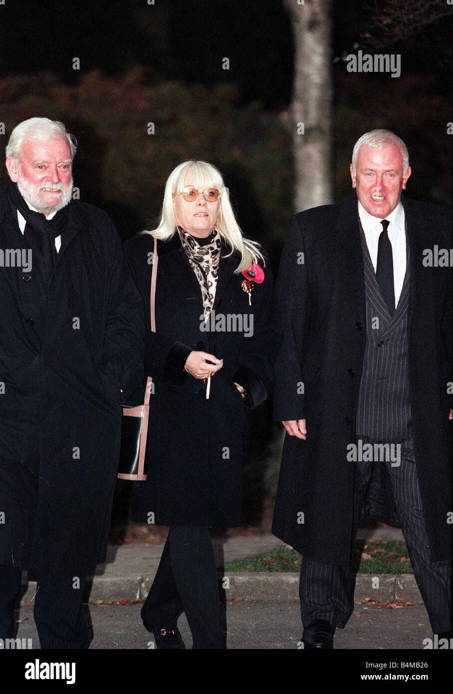 Wendy Richards October 1997 actress pictured at the funeral of Ron Tarr ...