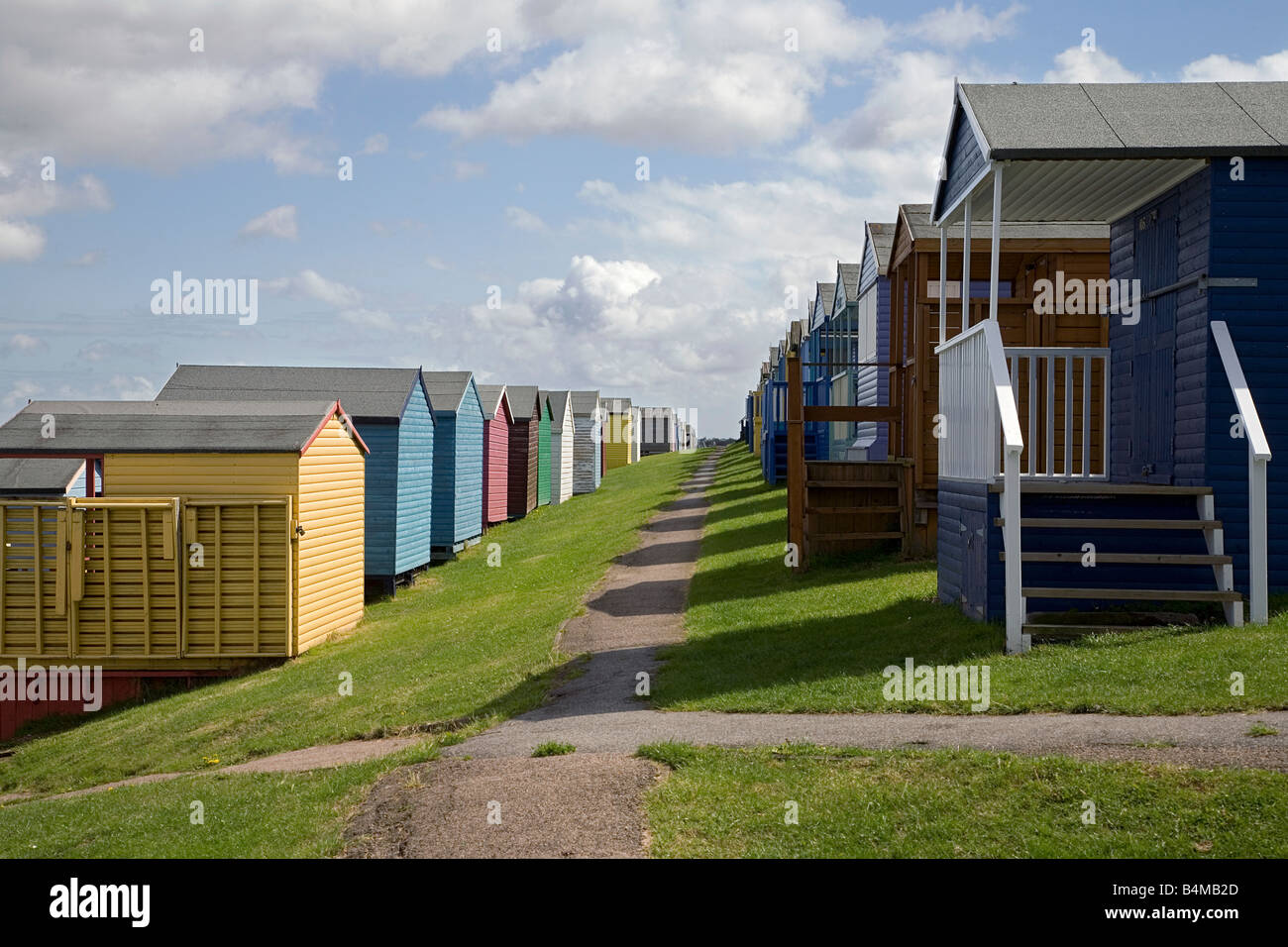 Beach huts on Tankerton Slopes Whitstable UK Stock Photo - Alamy
