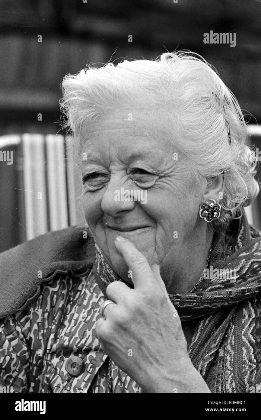 Margaret Rutherford September 1963 Actress Pictured at home Gerrards ...