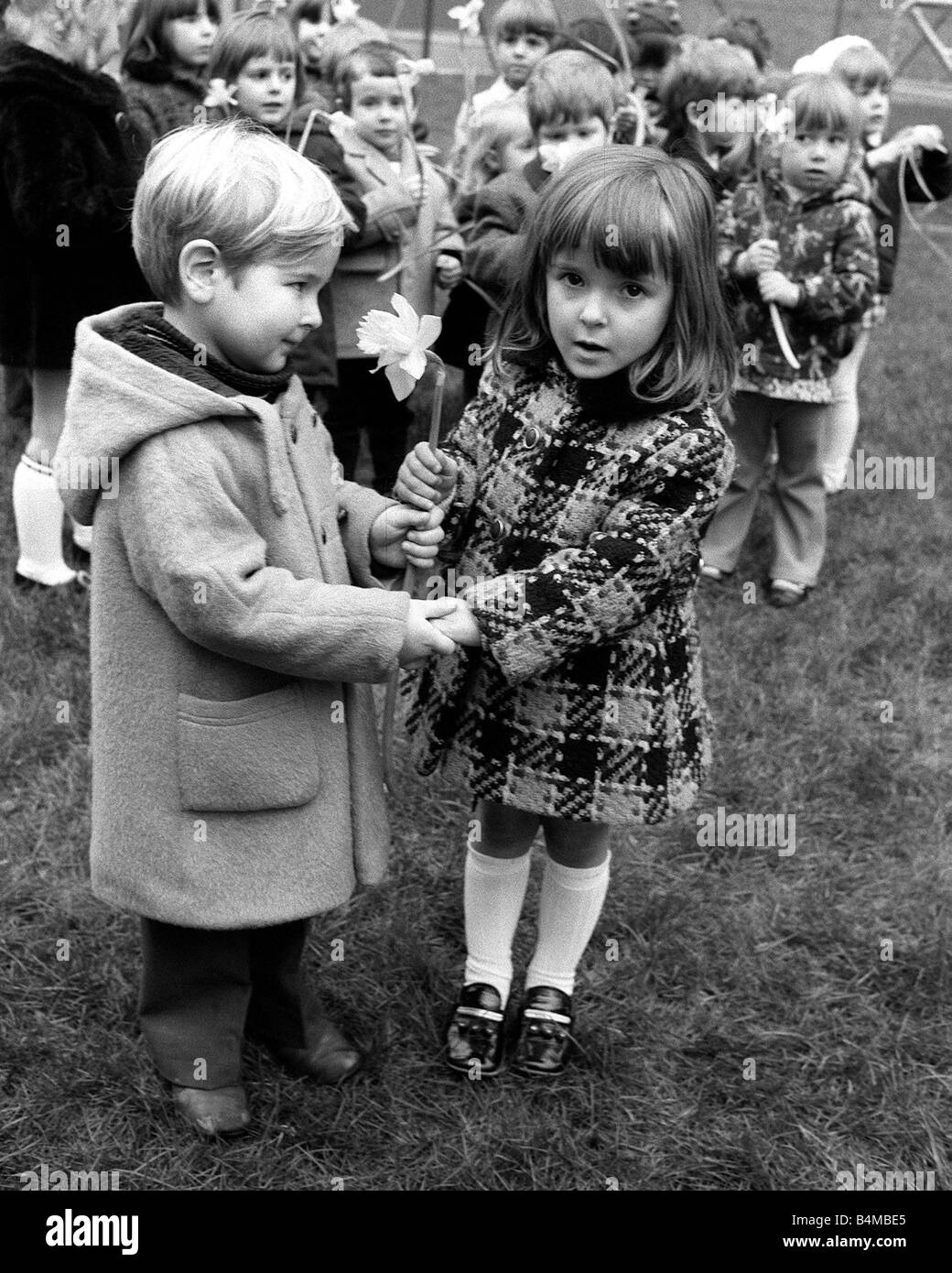 The young boys of the Nursery class of the Hugh Myddleton infants ...