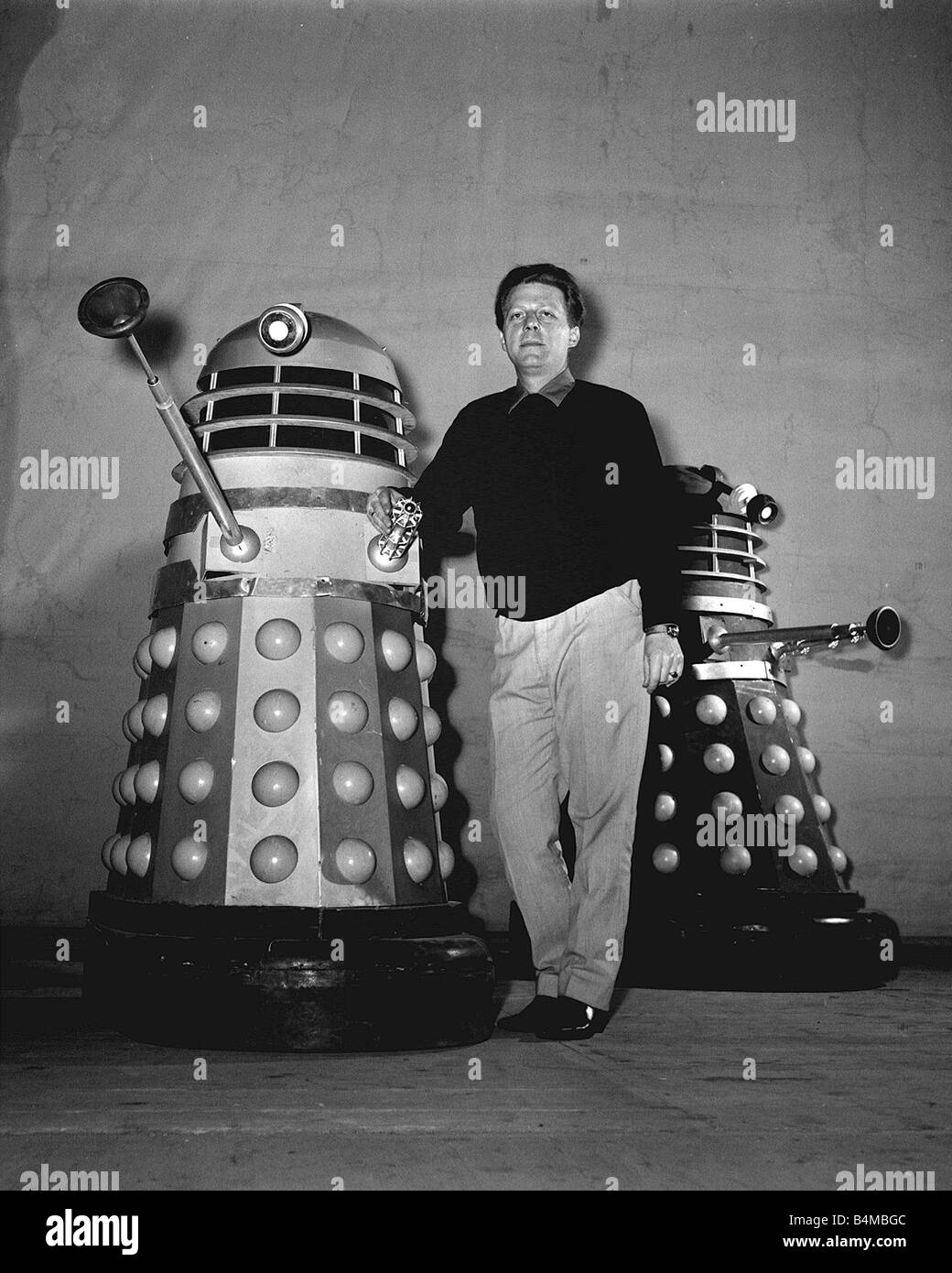 Raymond Cusick With Daleks December 1964 TV Programme Doctor Who Robot ...