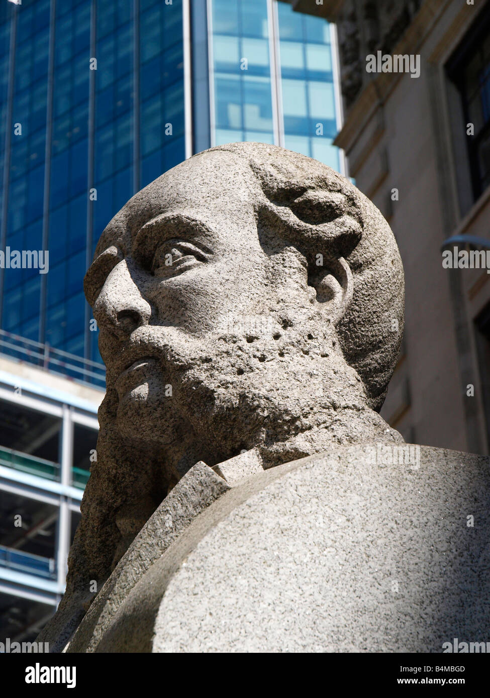Statue of Paul Julius Reuter Near the Royal Exchange. Reuter founded ...