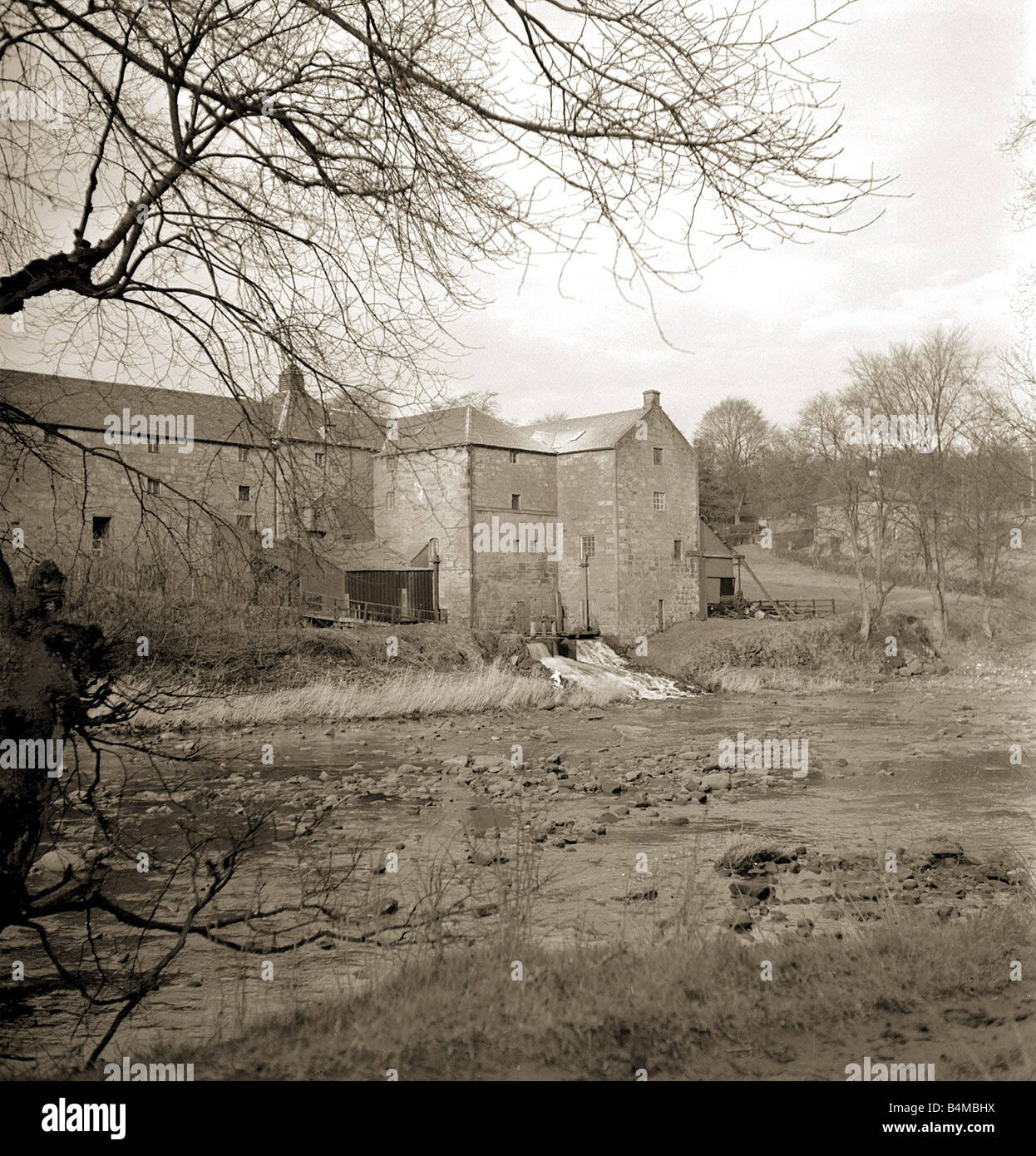 The Old Avon Mill which is still powered grindstone still turned by the ...