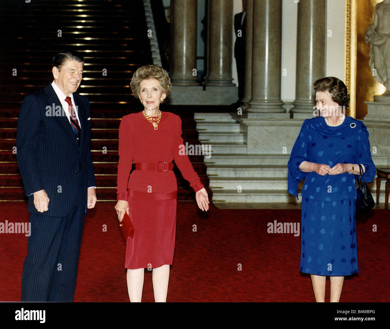 President Ronald Reagan And Queen Elizabeth Ii Stock Photos & President ...
