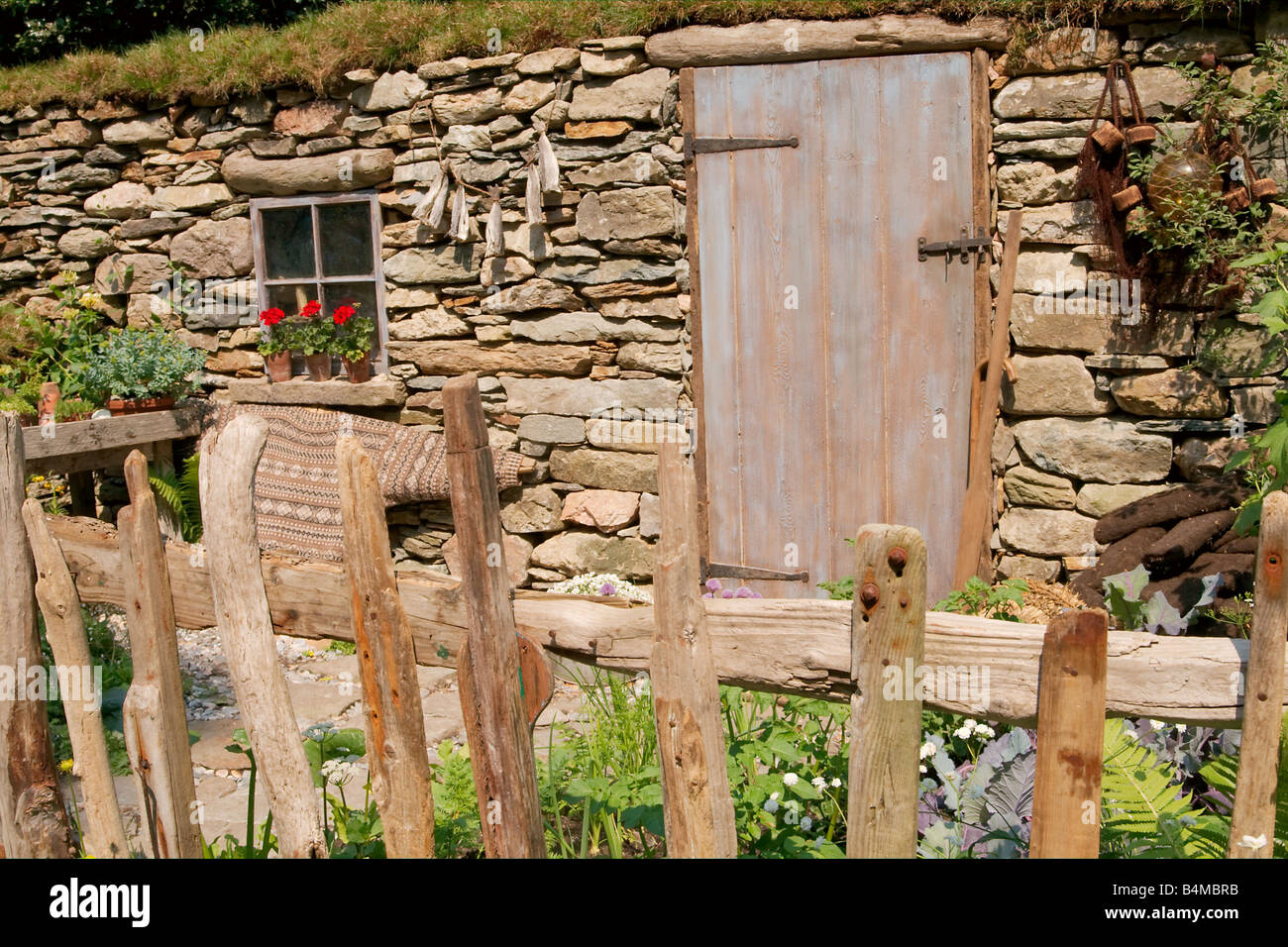 'Shetland Croft House Garden' RHS Chelsea Flower Show 2008 Stock Photo ...