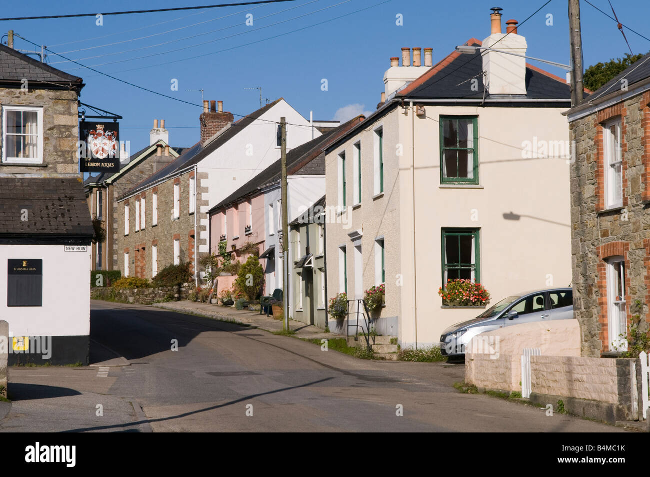 Flushing High Street, near Falmouth, Cornwall Stock Photo - Alamy