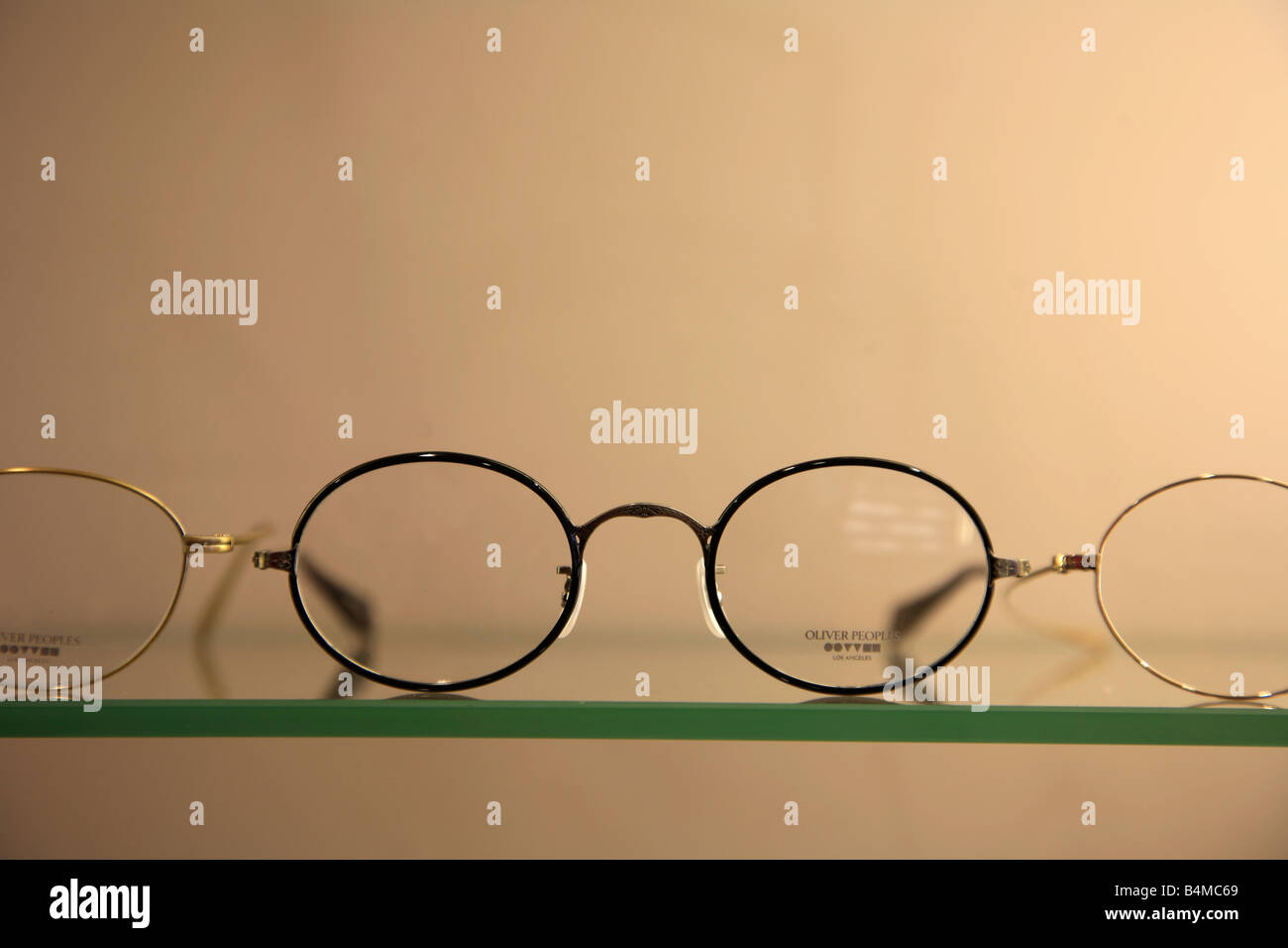 Designer Spectacle Glasses on display in a Trendy High Street Opticians ...