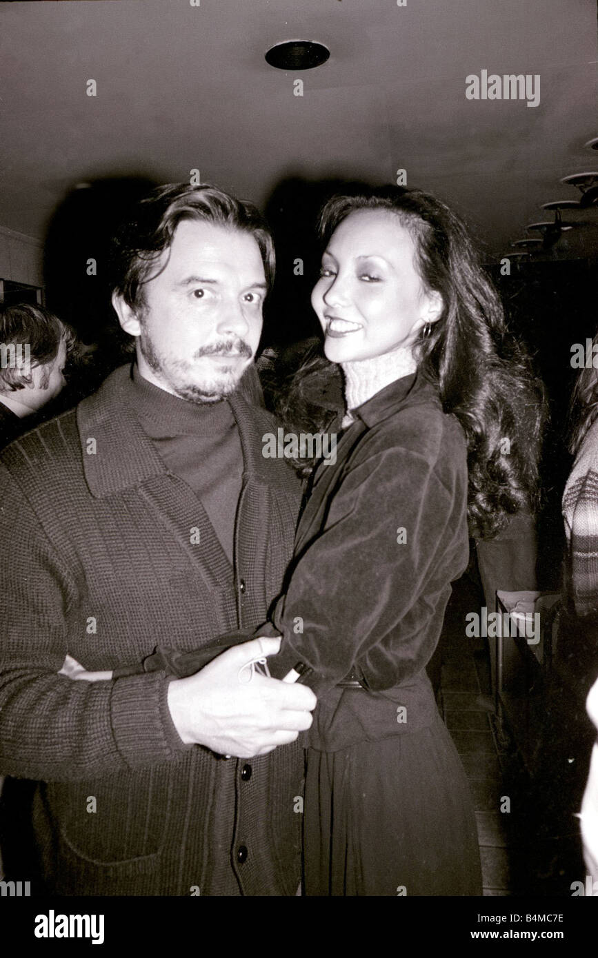 David Bailey Photographer with his wife Marie Helvin Model celebrating ...