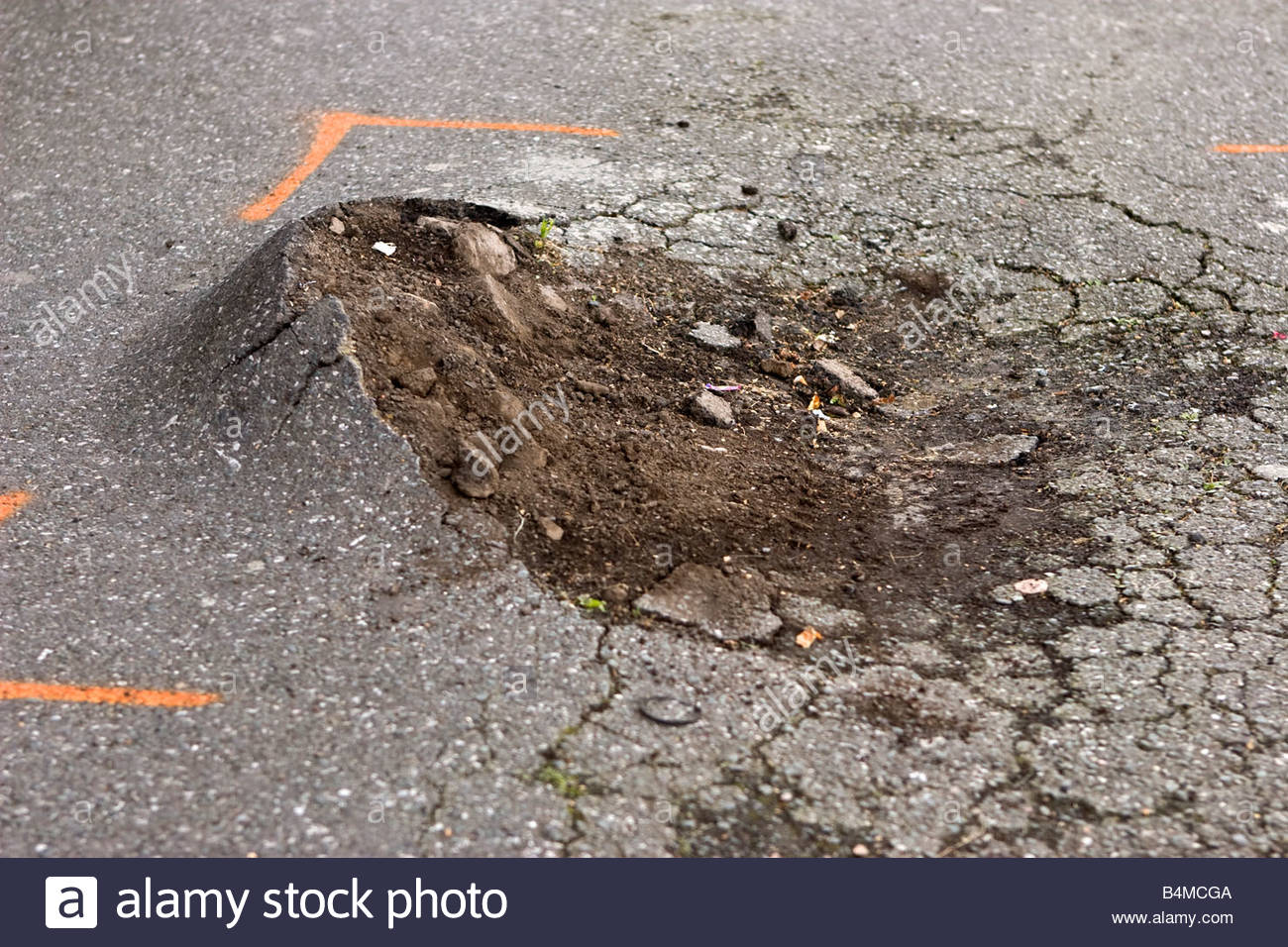 Damaged Pavement High Resolution Stock Photography and Images - Alamy