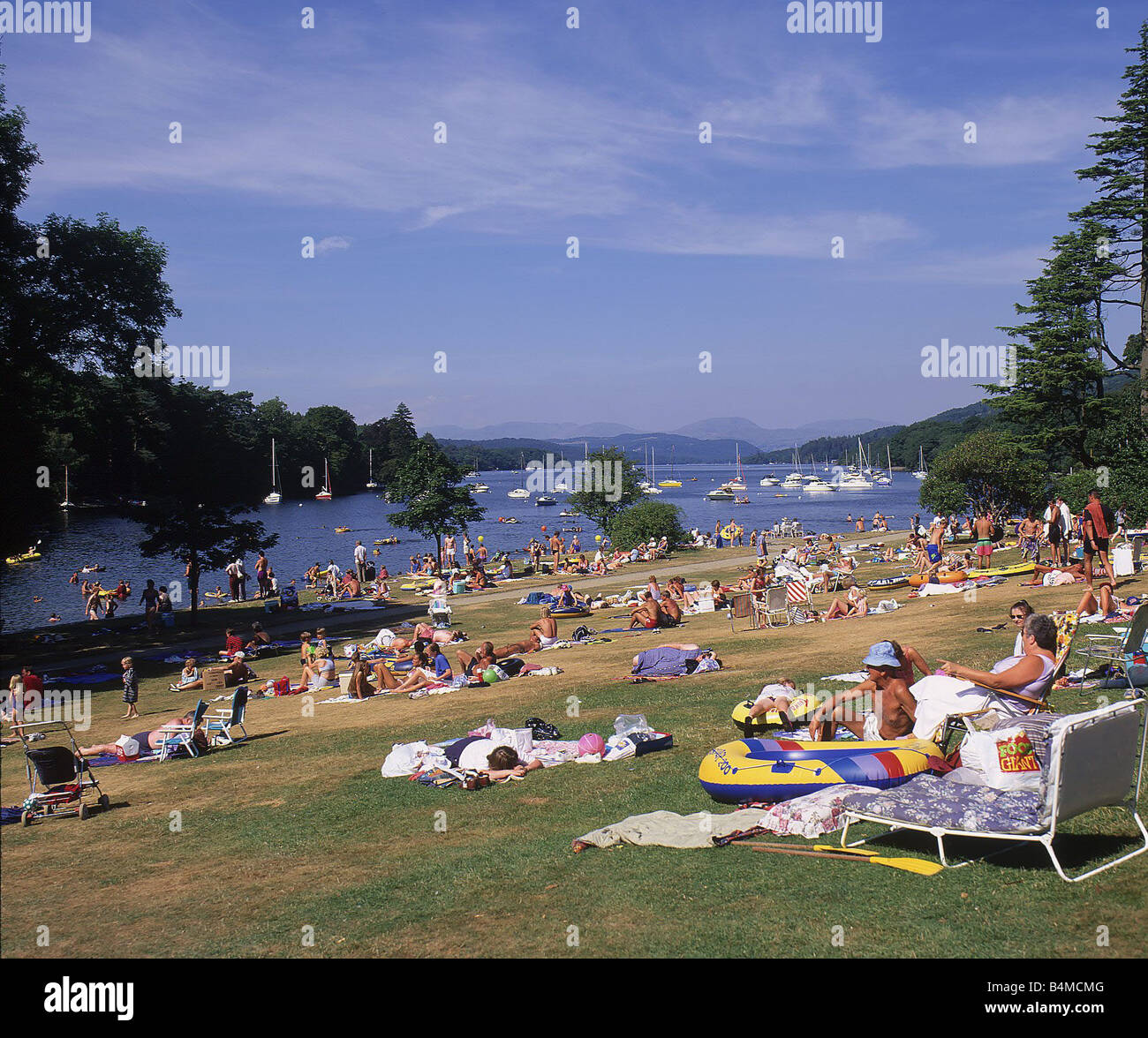 Cumbria Lake Windermere at Fell Foot Park Newby Bridge Stock Photo - Alamy