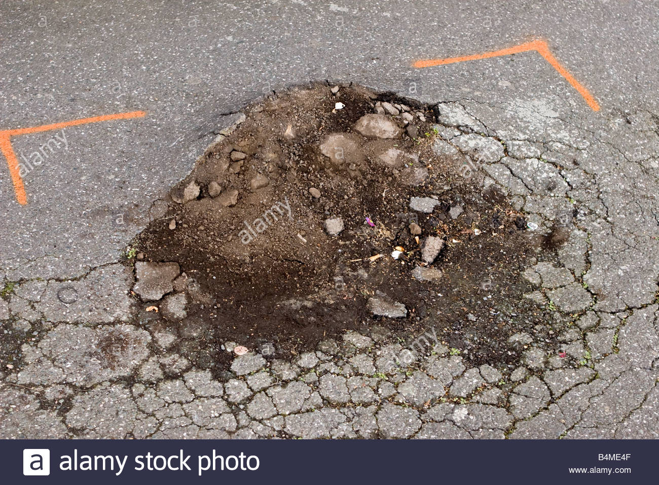 Damaged Pavement High Resolution Stock Photography and Images - Alamy