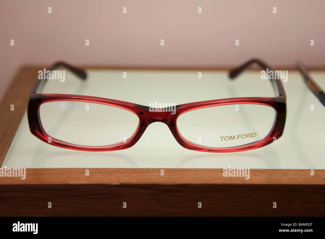 Designer Spectacle Glasses on display in a Trendy High Street Opticians ...