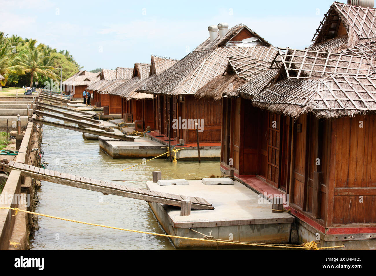 Floating cottage resort in Poovar,Kerala,India Stock Photo - Alamy