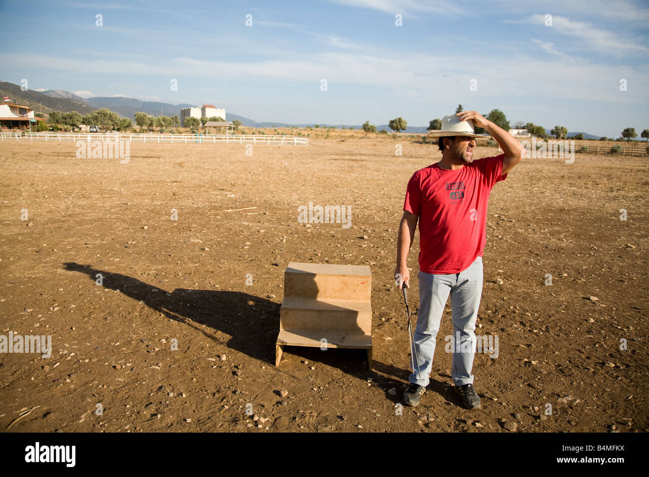 A man on his ranch Stock Photo - Alamy