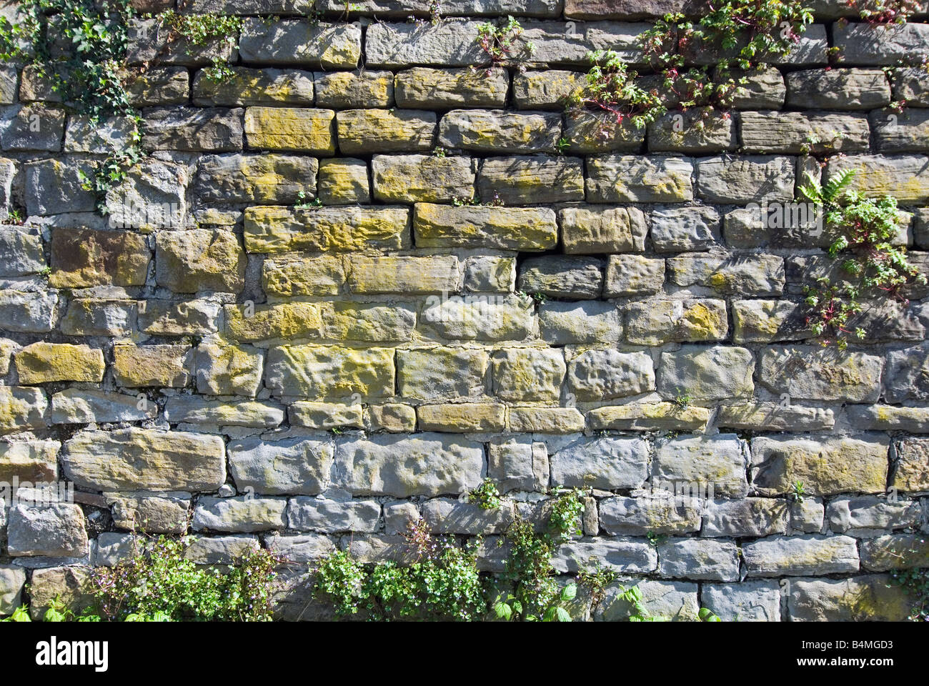 old stone wall in Essen-Werden, Germany Stock Photo - Alamy