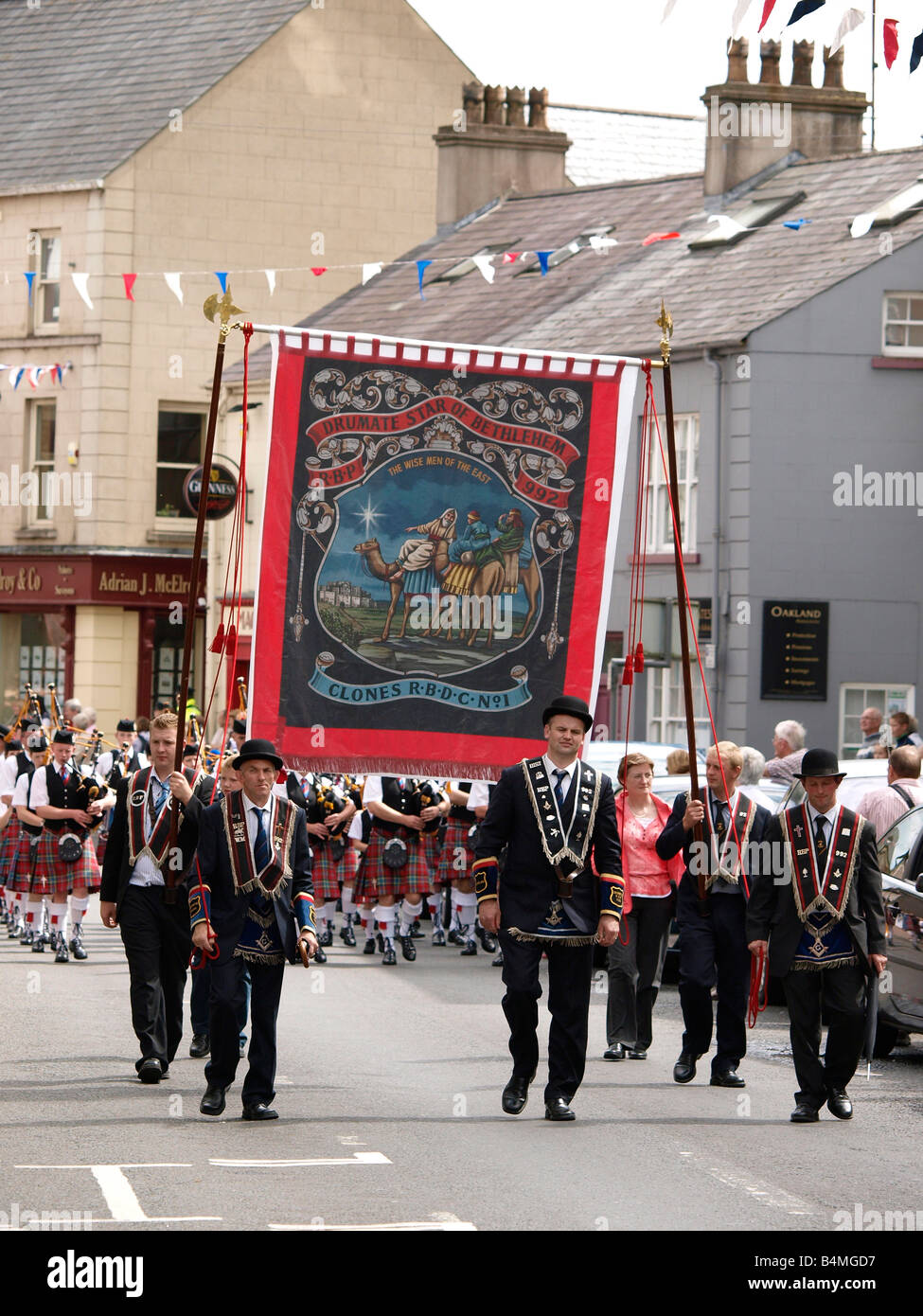 The Royal Black Institution "12th August" Parade in Enniskillen County ...