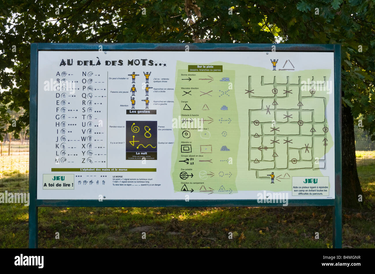 Information sign for signaling and sending messages by hand across ...