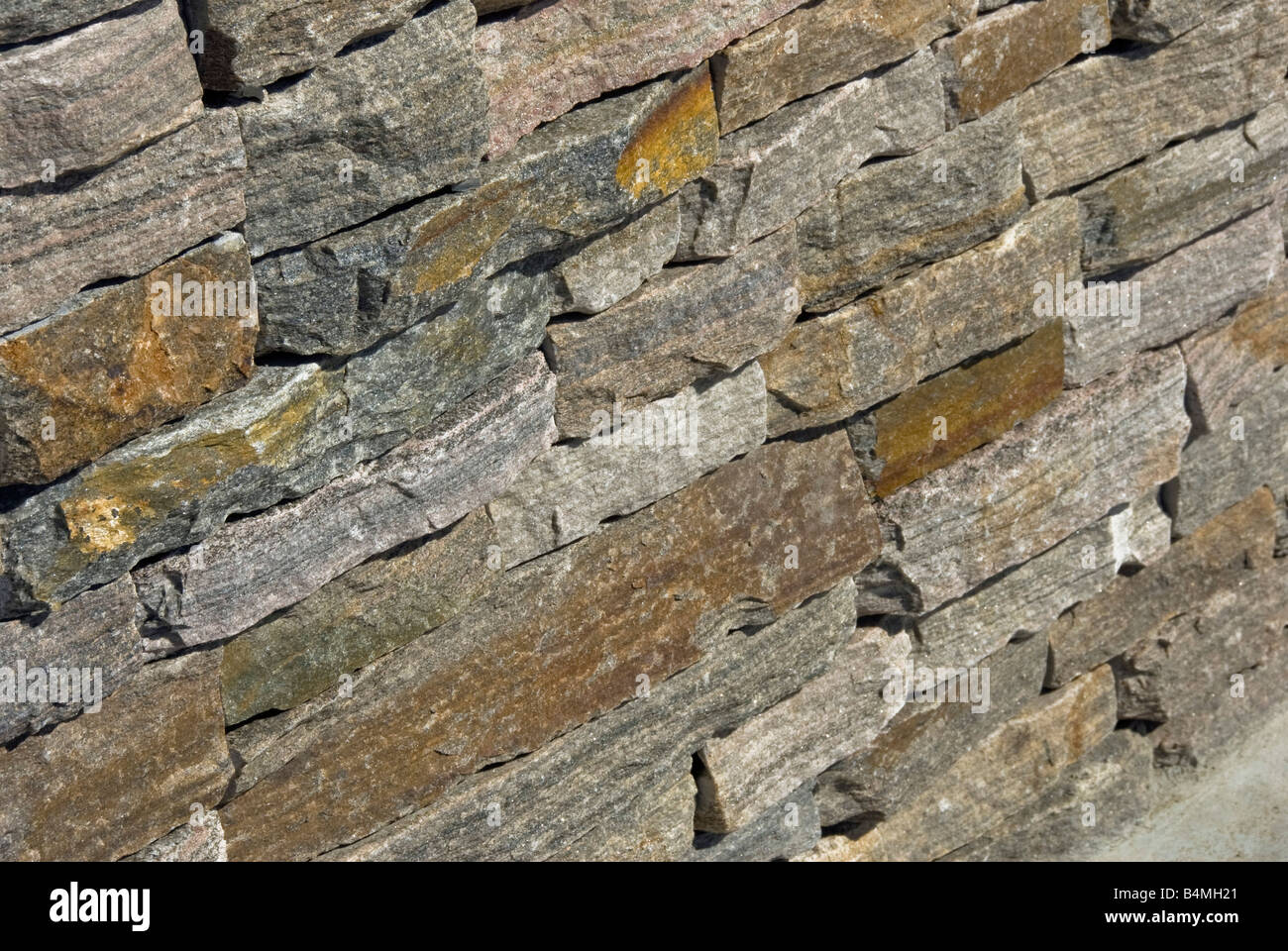 Close up abstract view pattern urban architectural exterior stone ...