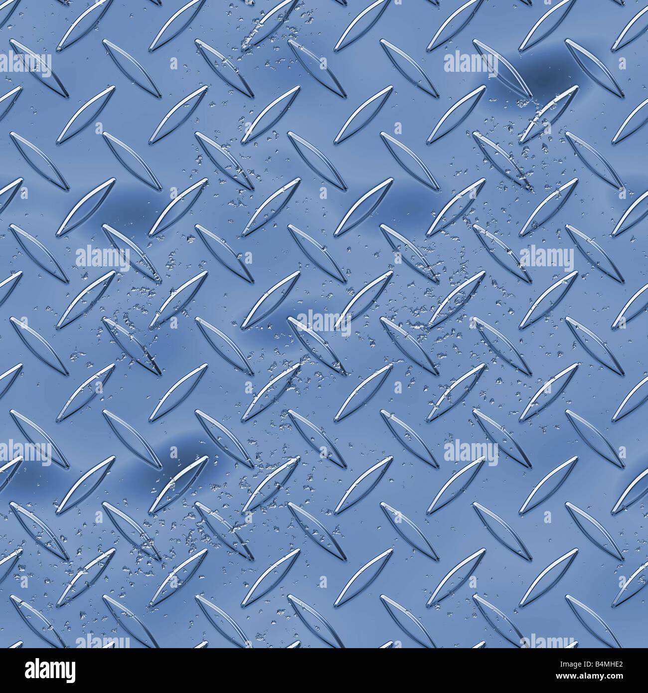 A nice blue diamond plate pattern with wear marks. this tiles ...