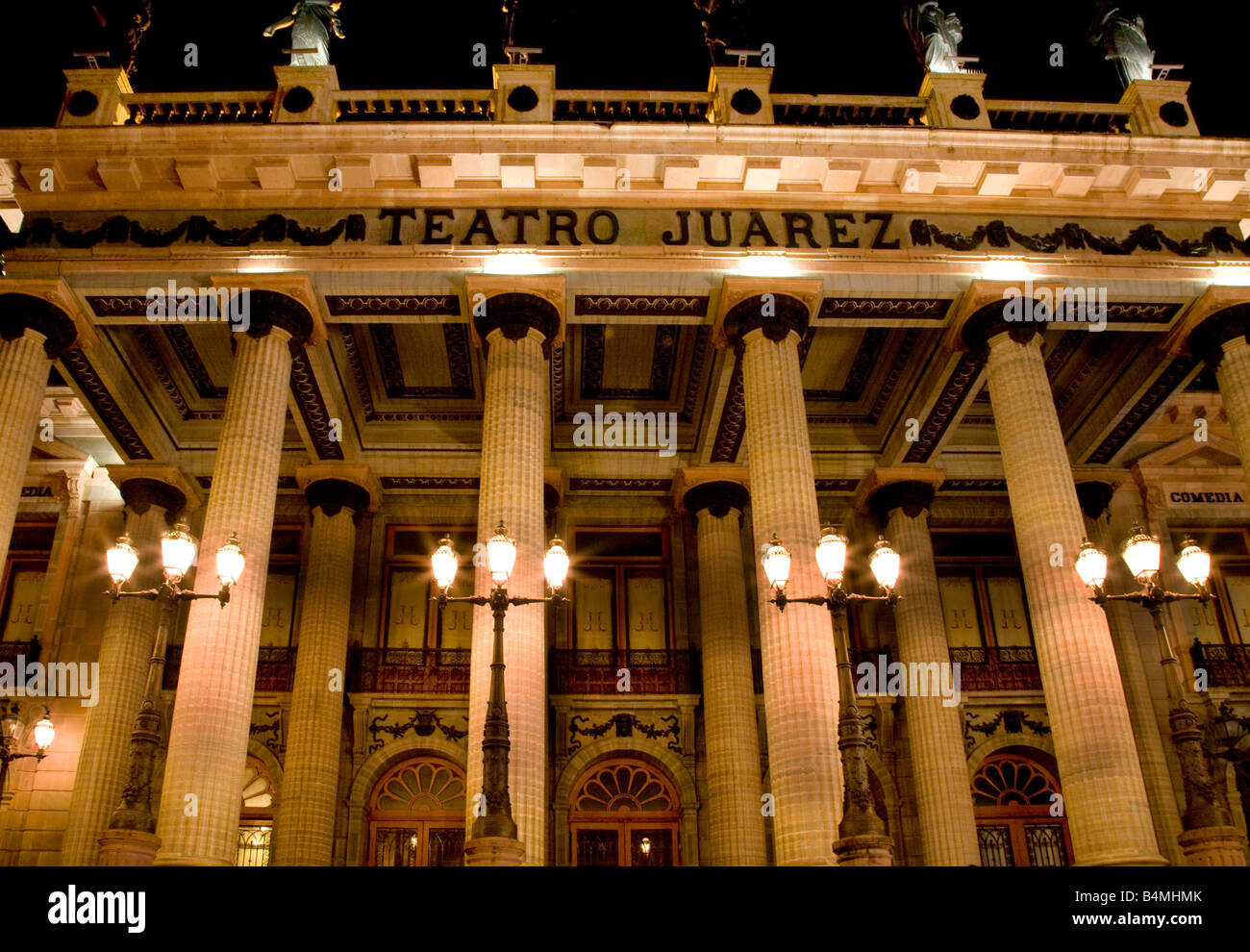 Famous Juarez Theater Teatro Juarez Guanajuato Mexico Stock Photo - Alamy