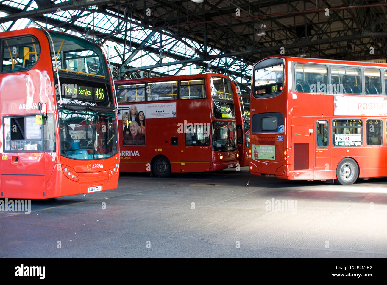 London transport bus depot hi-res stock photography and images - Alamy