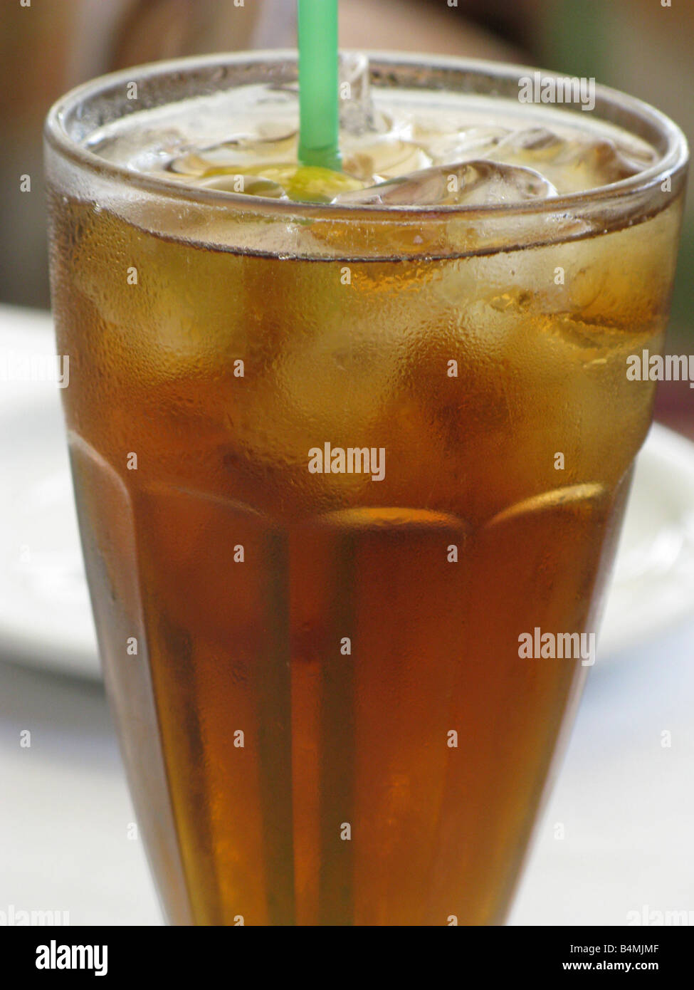 A glass of Iced Tea Stock Photo - Alamy