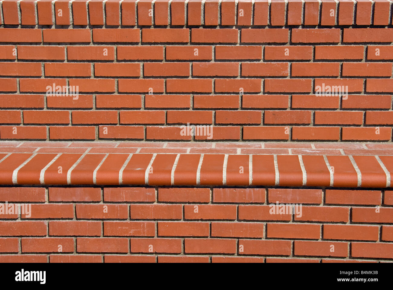 Close up abstract view pattern urban architectural exterior brick ...