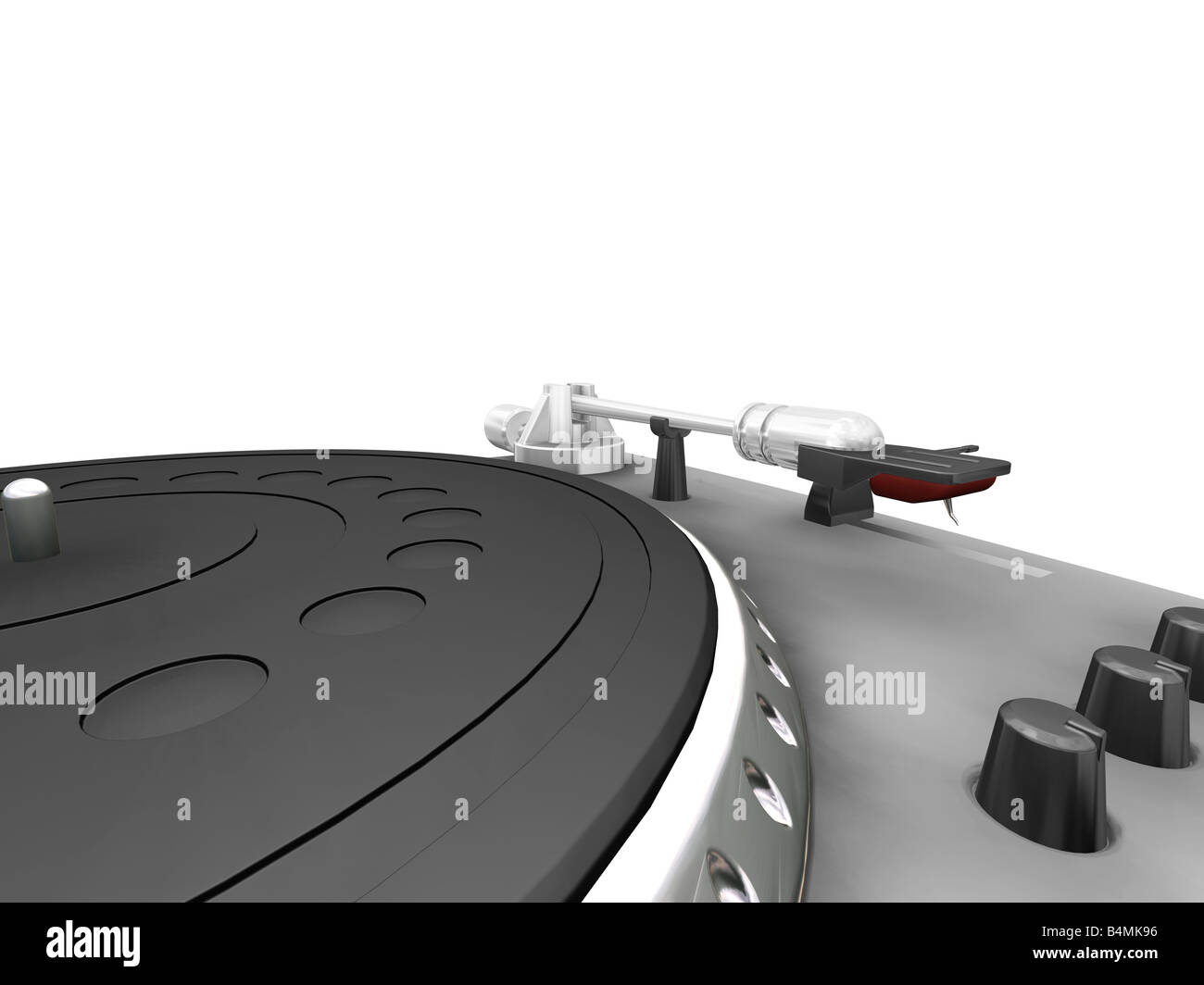 3D render of a close up of a turntable Stock Photo - Alamy