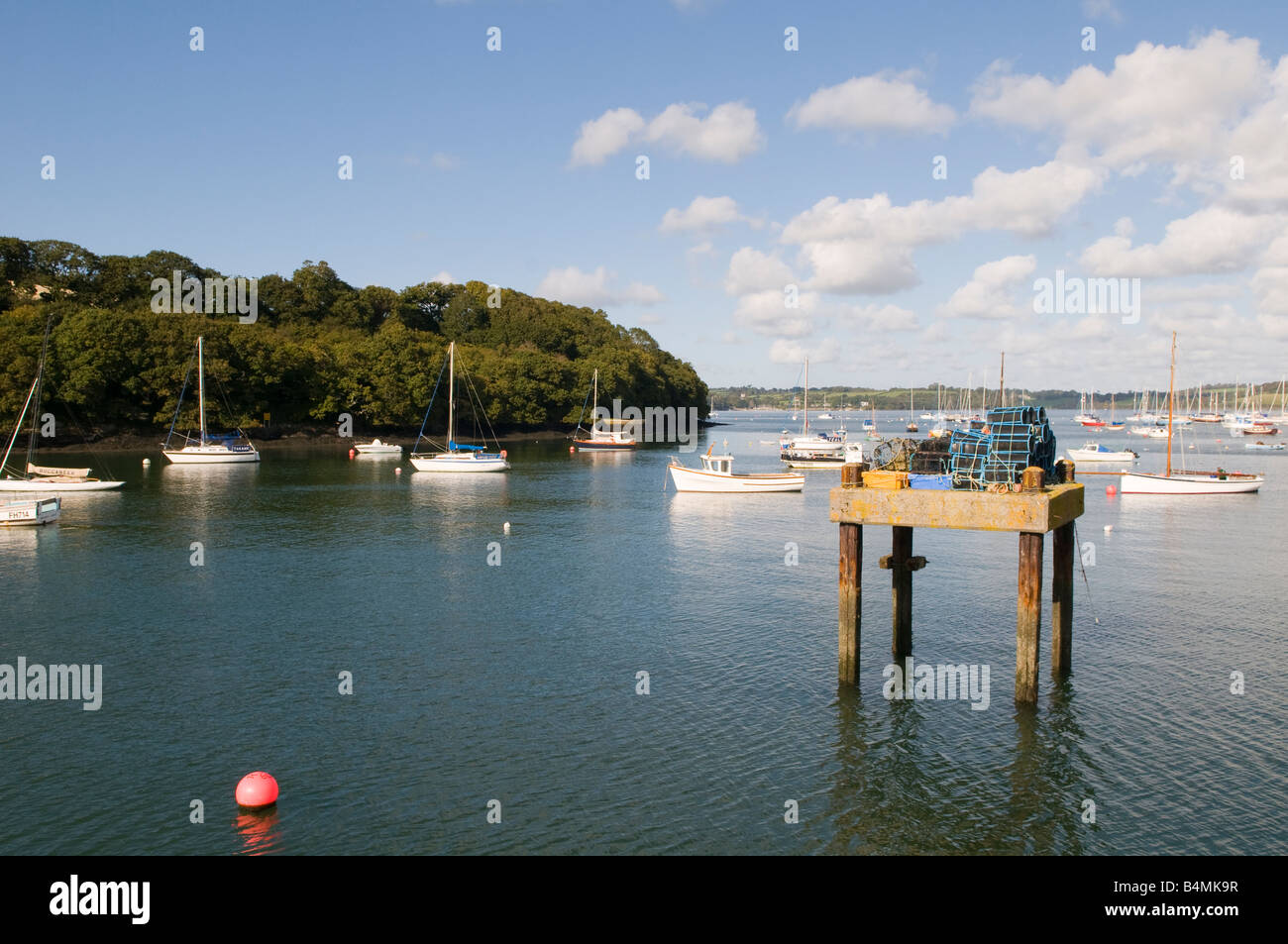 The River Fal at Mylor harbour Cornwall Stock Photo - Alamy