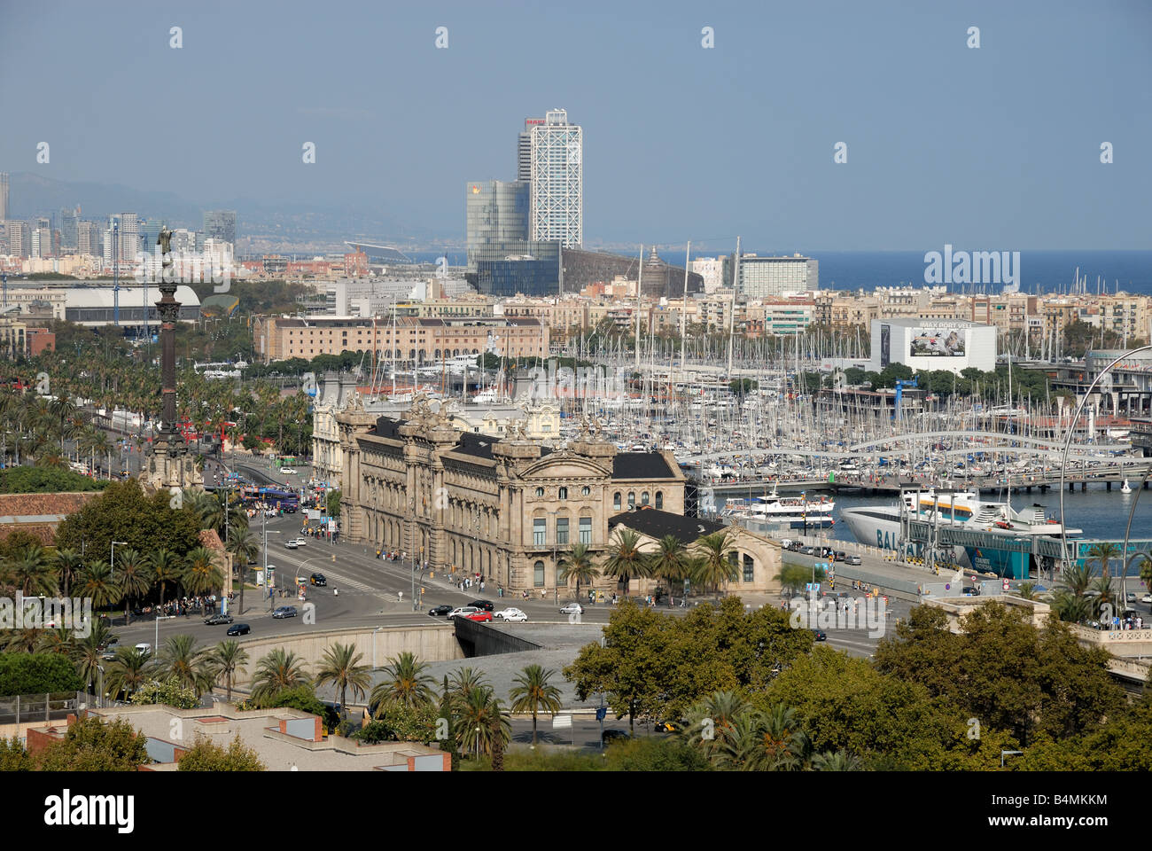 Aerial view of Barcelona, Spain Stock Photo - Alamy