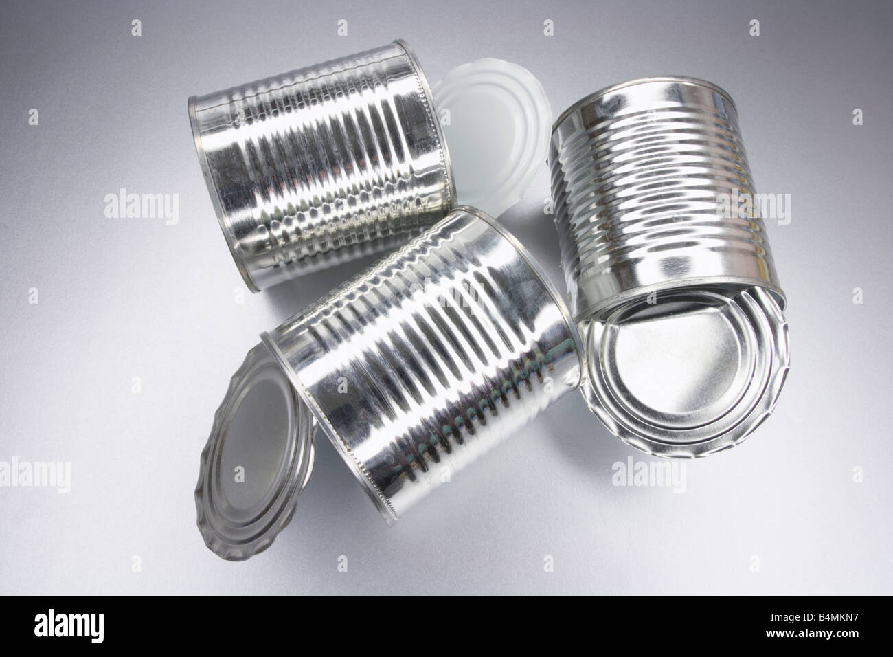 Empty Tin Cans Stock Photo - Alamy