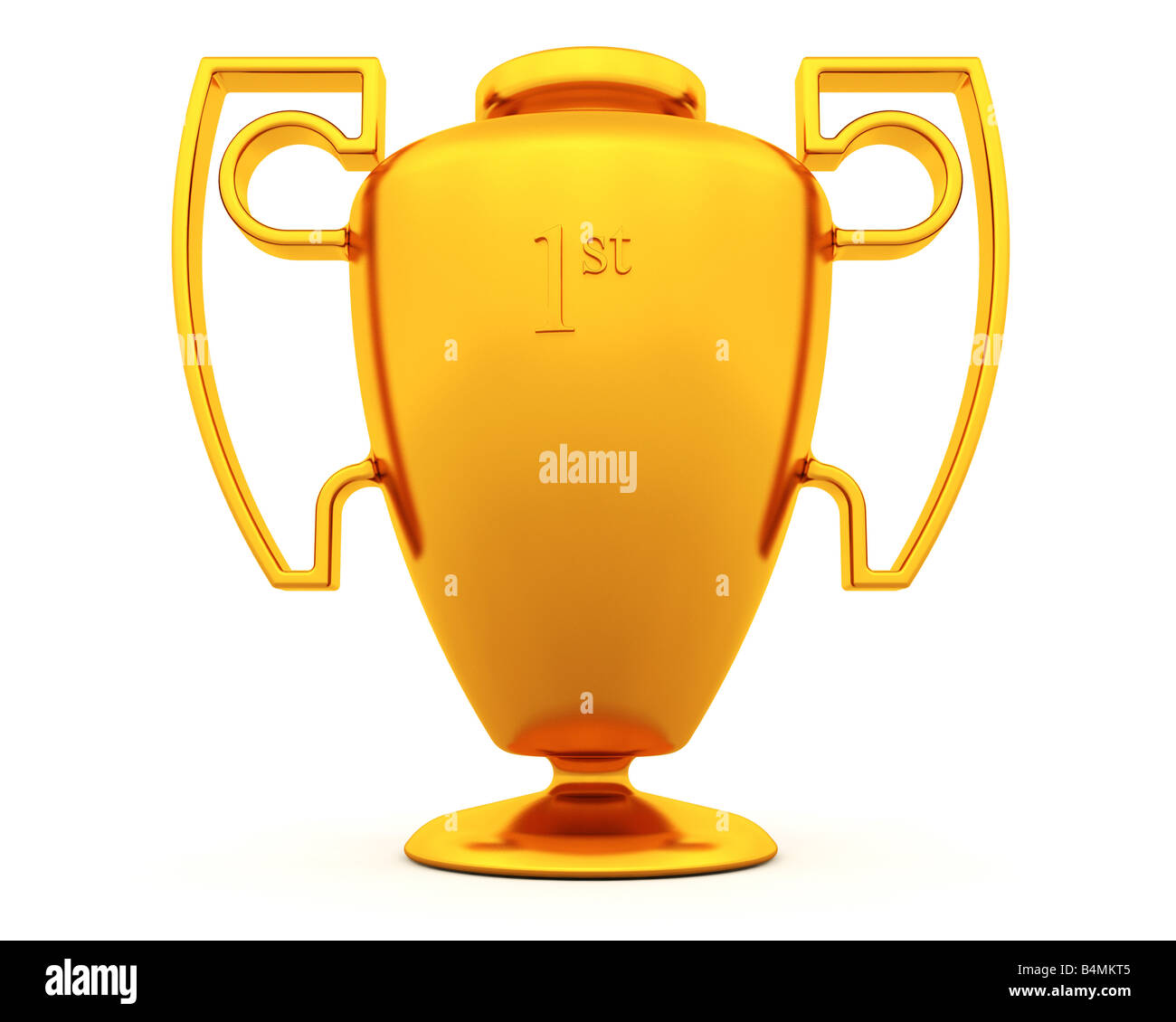 3d render gold trophy Cut Out Stock Images & Pictures - Alamy